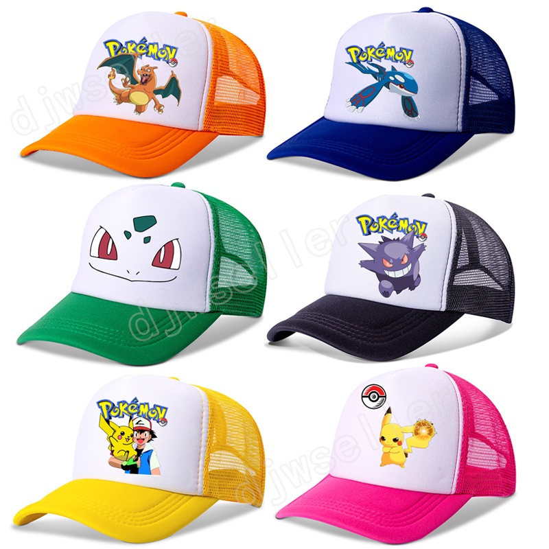 Pokemon Baseball Caps Adjustable Pikachu Kids Peaked Hats Summer Boys ...