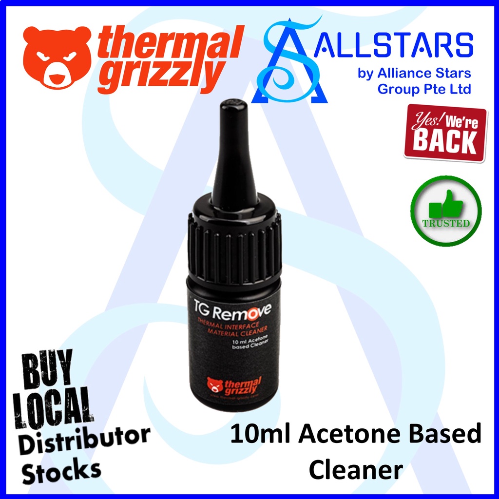 (ALLSTARS : We Are Back Promo) ThermalGrizzly / Thermal Grizzly TG Remove / 10ml Acetone Based ...