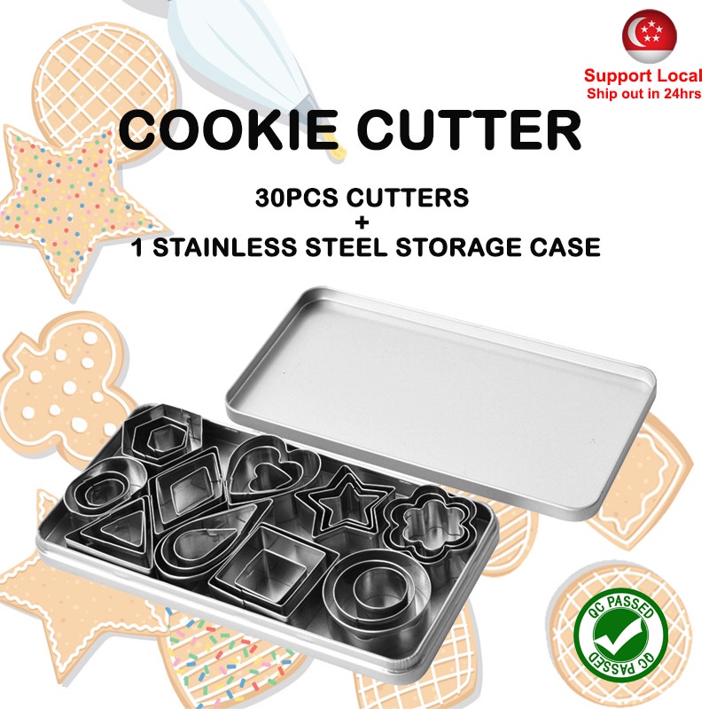 Cookie Cutter Set | 30 Pieces + FREE Stainless Steel Case | Shopee ...