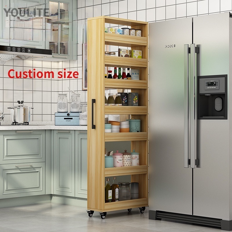 YOULITE Kitchen Refrigerator Gap Storage Cabinet Side Cabinet Rack Pull ...