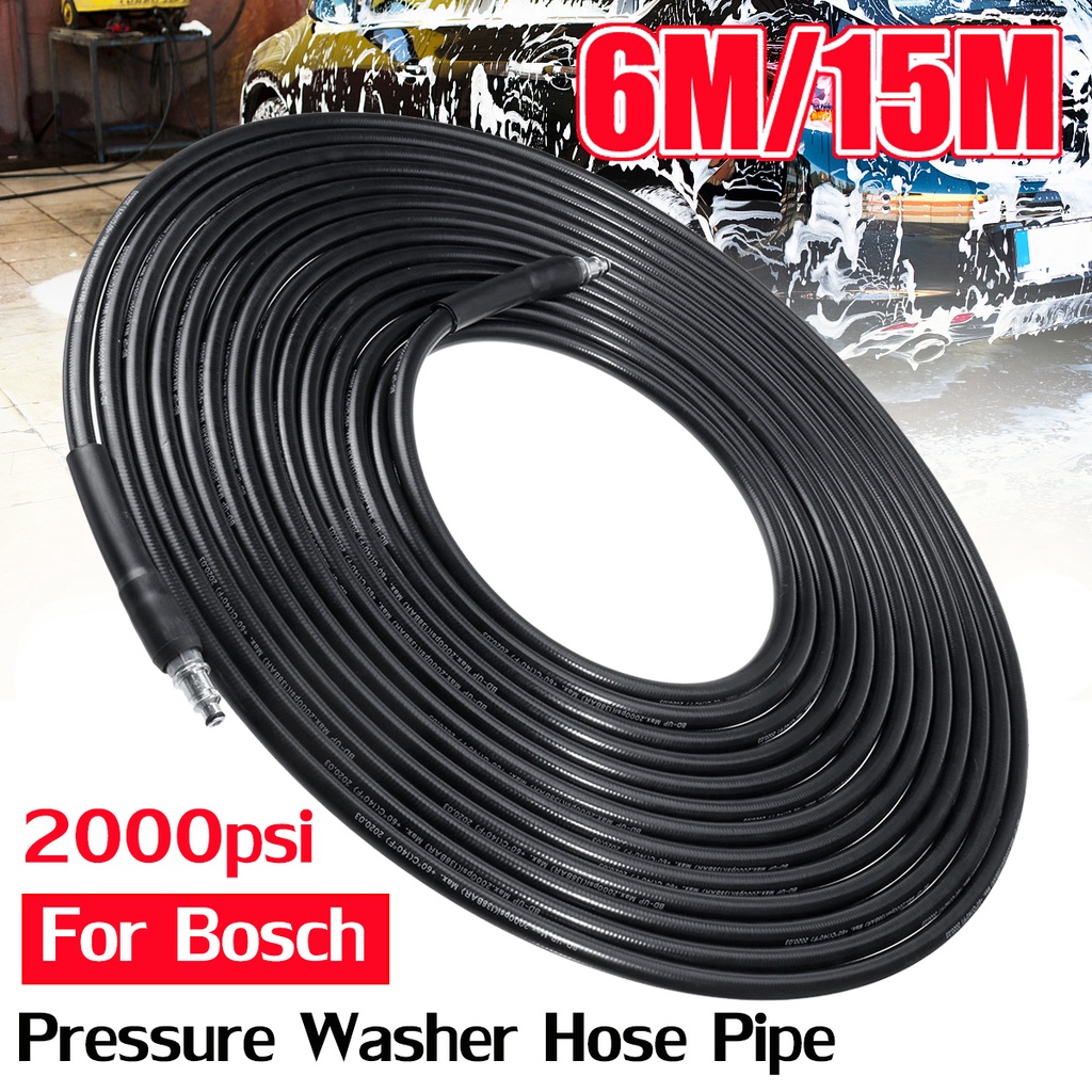 2000psi 15 metres High Pressure Washer Hose for Boschs Jet Power Water ...