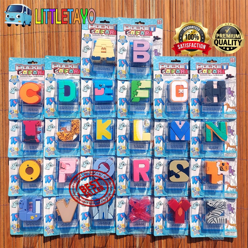 TRANSFORMERS POCKET SAFARI ANIMALS ROBOT ALPHABET AZ SET 26 PCS ...