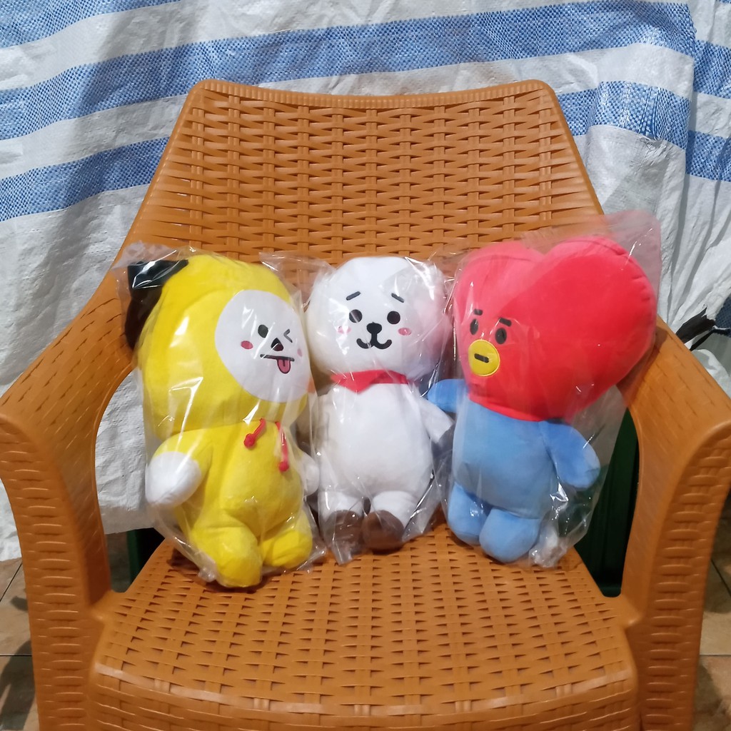 Sit BT21 Doll // BT21 Small Mini RJ Chimmy Tata | Shopee Singapore