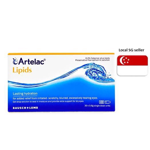 Artelac Lipids Eye drops, Dry eye, 0.6 x 30 single units | Shopee Singapore