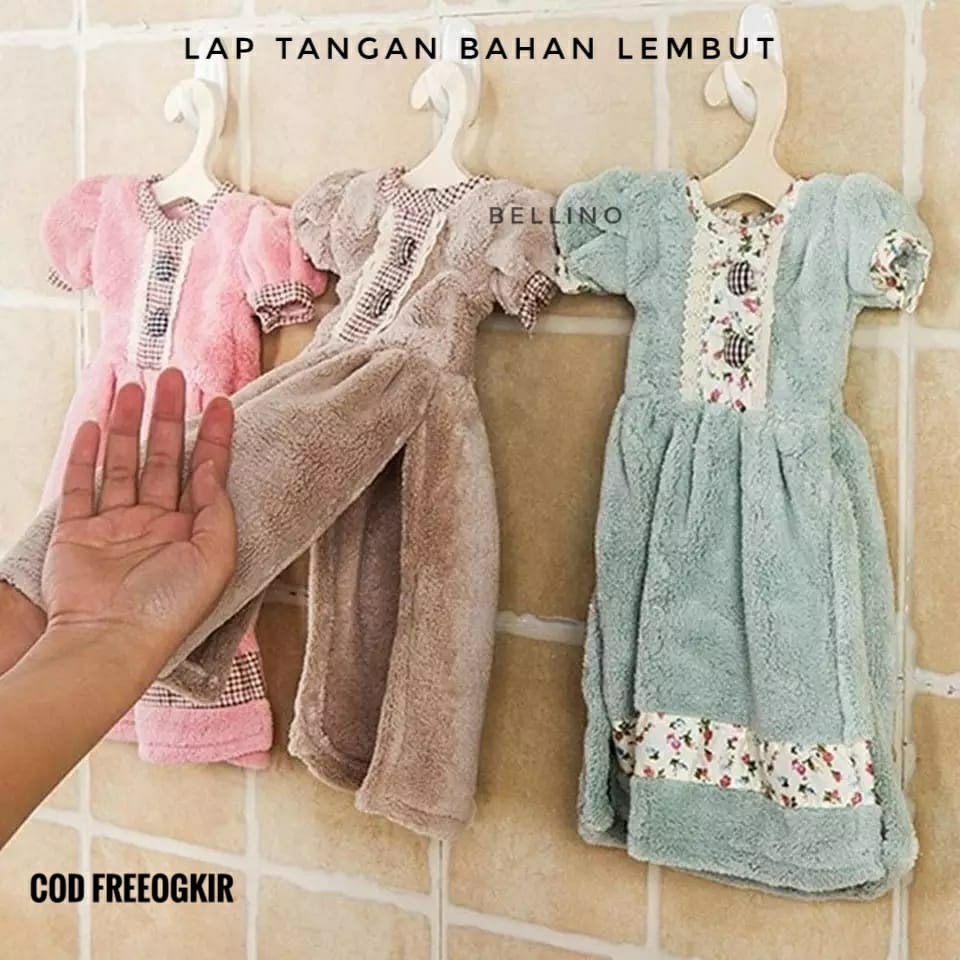 Kitchen Hand Wipes Model Clothes Velvet Dress Bathroom Kitchen Wall ...