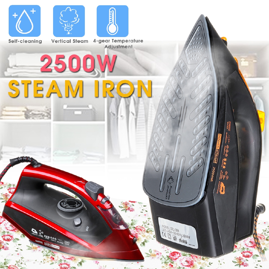 Steam Iron for Clothes 4 Level Adjustable Vertical Electric Irons Self ...