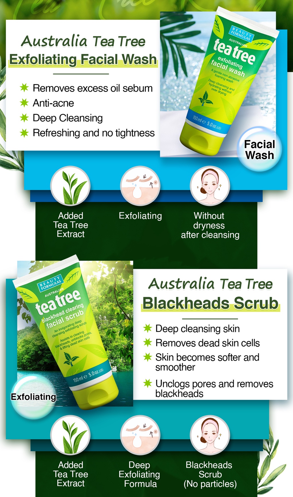 Beauty Formulas Tea Tree Skin Care Series | Shopee Singapore