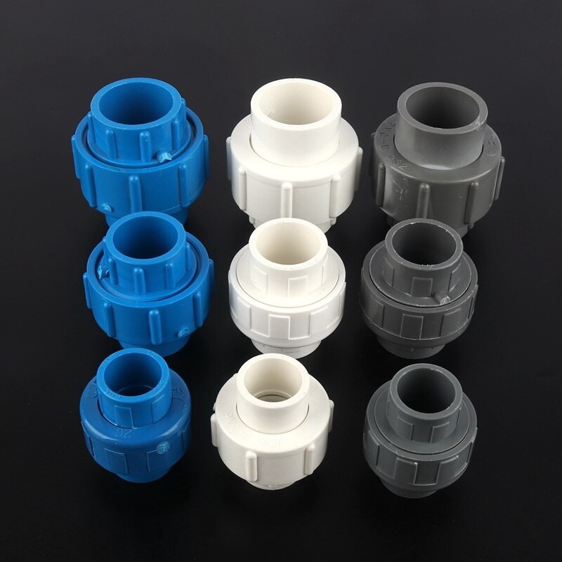 1pcs Inner Dia 20-32mm PVC Straight Union Connector Plastic Water ...