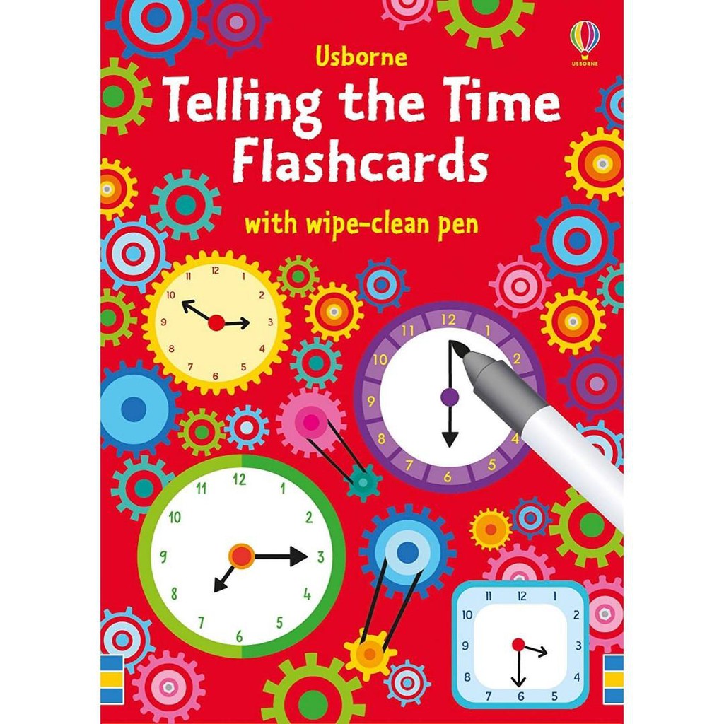 Usborne Telling the Time Flash Cards - (Usborne Flashcards) by Kirsteen ...