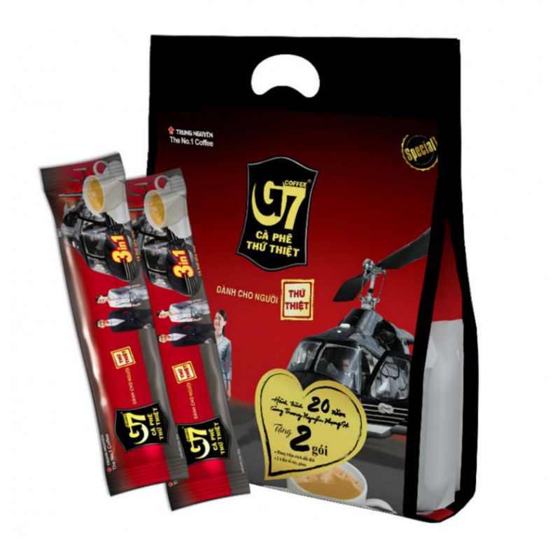 Trung Nguyen G7 Instant Coffee 3 In 1 Pack 800G (16G x 50 Long Packs ...