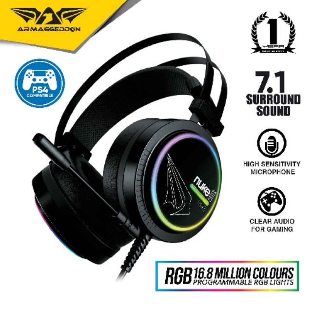 ARMAGGEDDON NUKE 11 (7.1 GAMING HEADSET) | Shopee Singapore