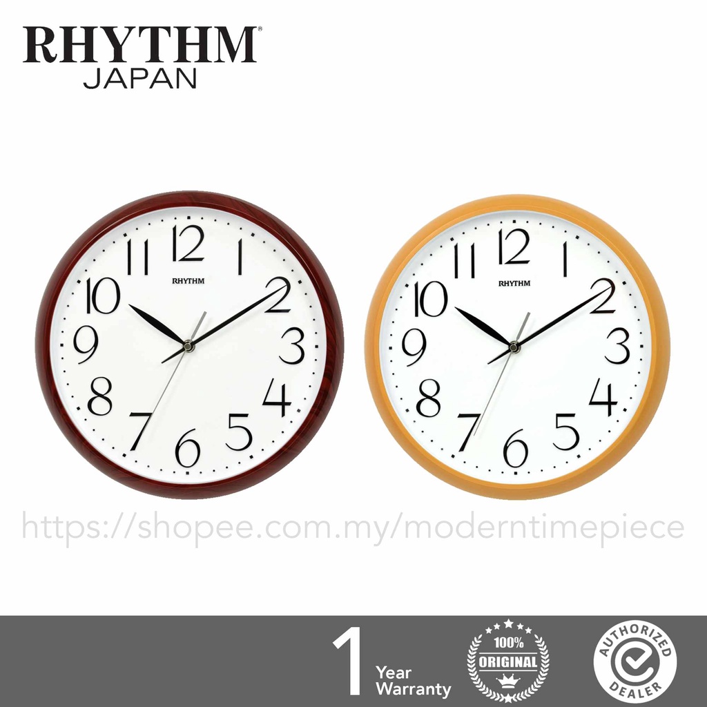 RHYTHM CMG578NR Quartz Wall Clock Jam Dinding Japan Movement | Shopee ...