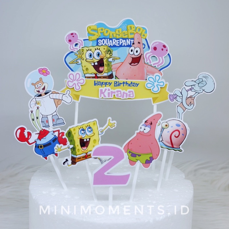Cake Topper 3D Spongebob Sponge Bob Patrick Character | Shopee Singapore