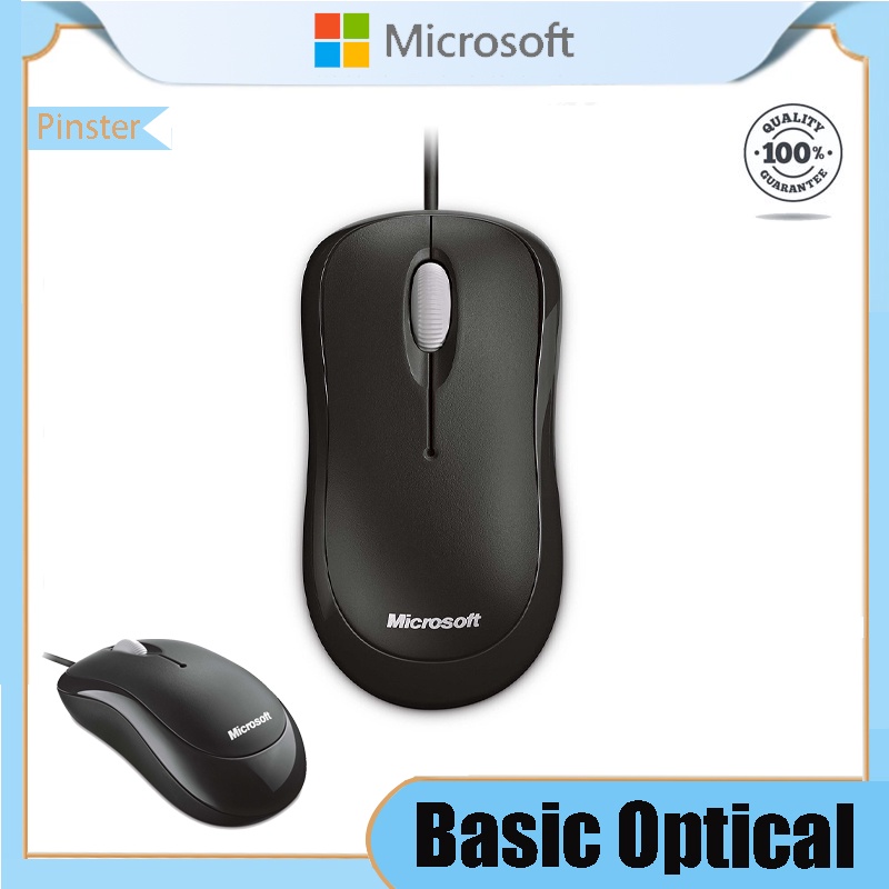 Microsoft Basic Optical wired Mouse - Black | Shopee Singapore