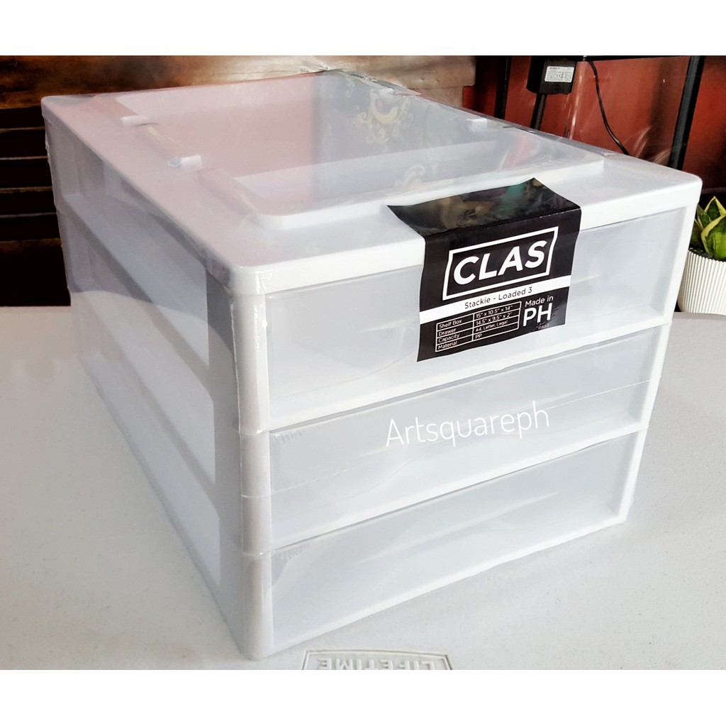 Clas Stackie Loaded 3 Layer Drawer Storage Organizer Fit up to Long ...