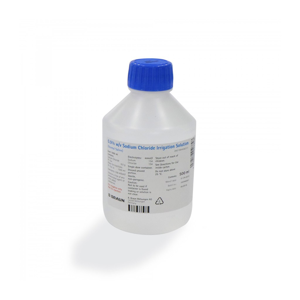 BBRAUN 0.9% Sodium Chloride Irrigation Solution (500ml) | Shopee Singapore