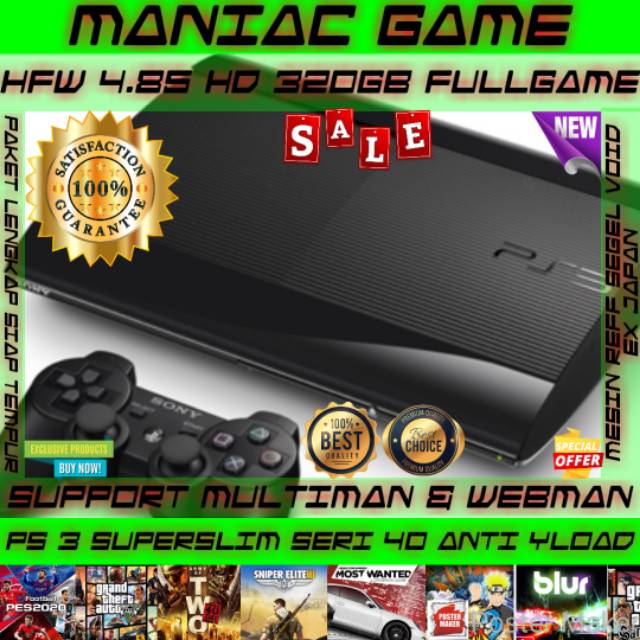 MESIN Ps 3 SUPERSLIM CECH 40XX MOST DURABLE & THE YOUNGEST MACHINE | Shopee Singapore