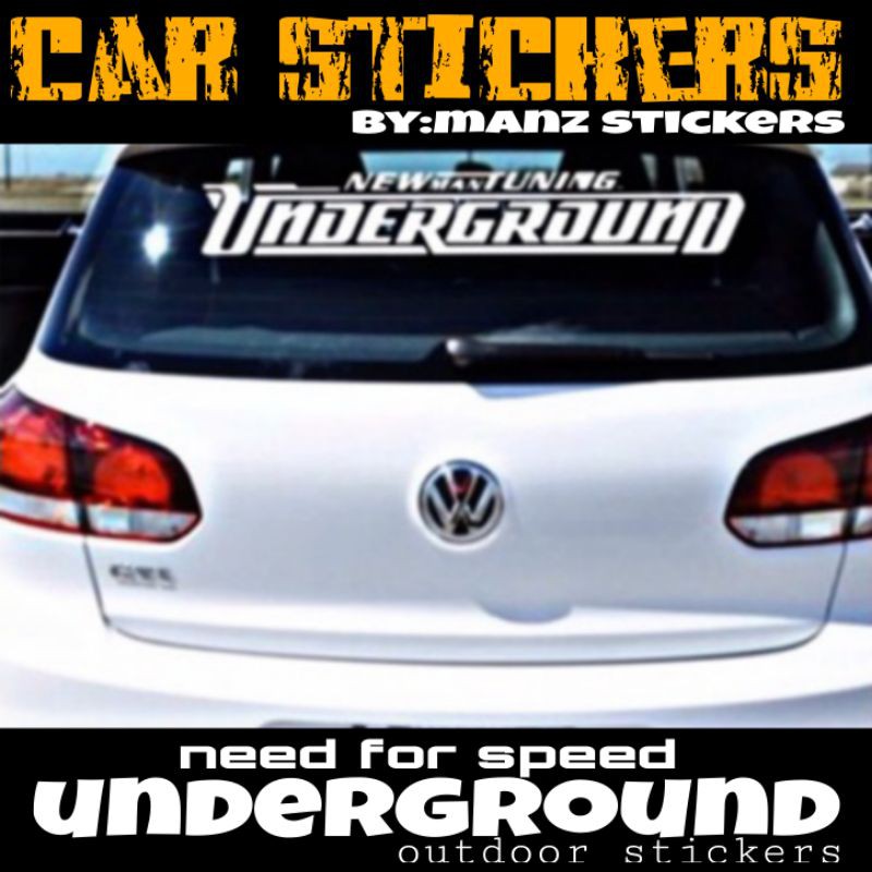 [24 HOURS SHIP] STIKER KERETA NEED FOR SPEED UNDERGROUND / CAR STICKER ...