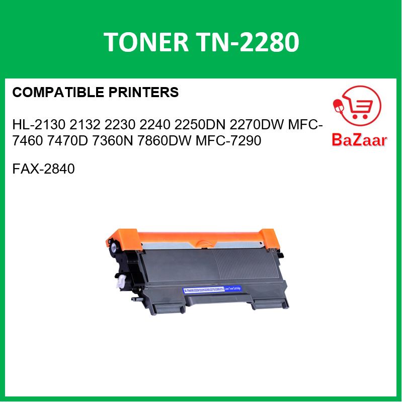 TN2280 COMPATIBLE BROTHER PREMIUM TONER CARTRIDGE(BLACK) 2.6K TN-2280 ...