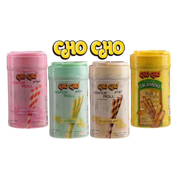 Cho CHO CHO WAFER STICK 260gram (COCONUT, CHOCOLATE, STRAWBERRY ...