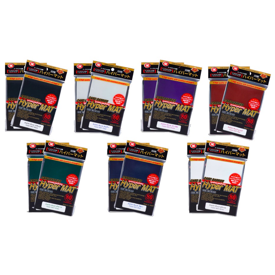 KMC Hyper Mat Sleeves (66 x 91mm) Card Barrier (Pokemon, MTG, FAB ...