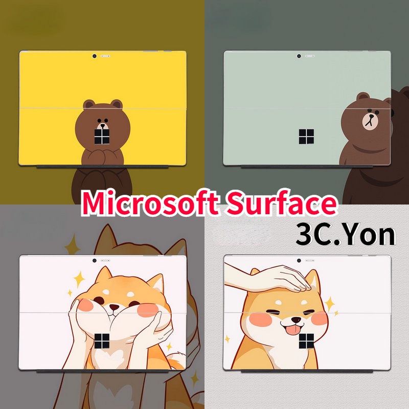 Shiba Inu Cute Sticker for Microsoft Surface Go 3 Go 2 Surface Pro 9 8 7 6 5 4 3 2 X RT Bear Dog ...