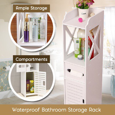 Waterproof Bathroom Storage Rack / Toilet Cabinet Storage | Shopee ...