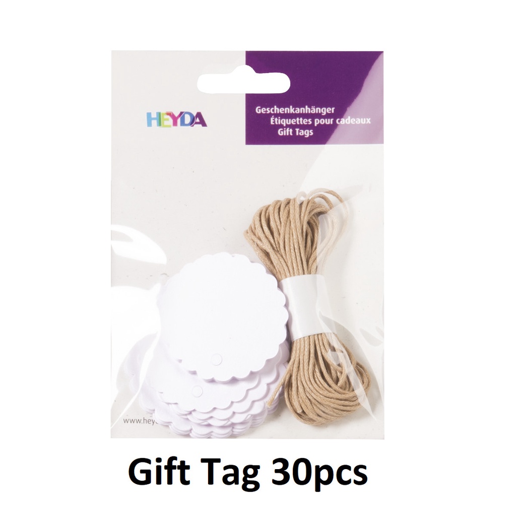 Heyda Gift Tag 30pcs, 220gsm(2883487073XXX) | Shopee Singapore