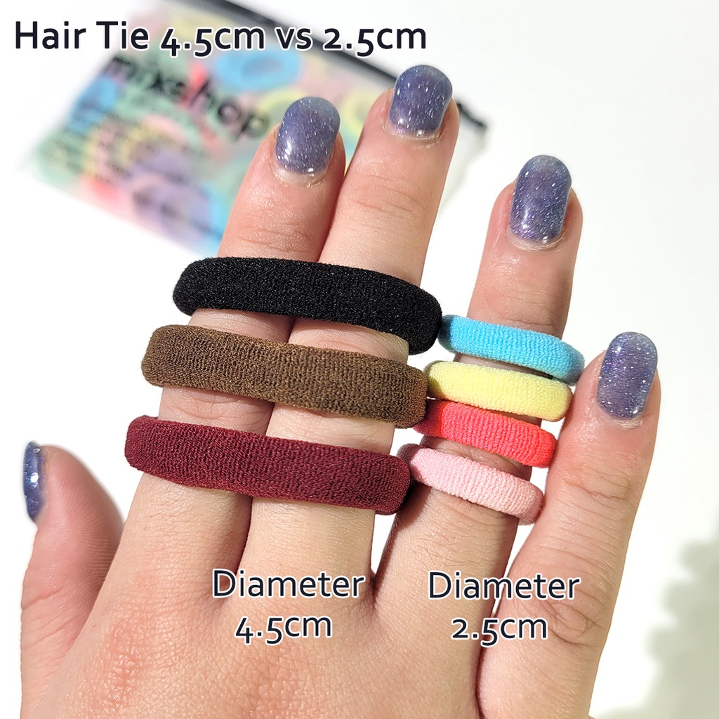 mixshop Hairband & Rubber Bands 40/80 Pcs per Pouch, Sg ready stock ...