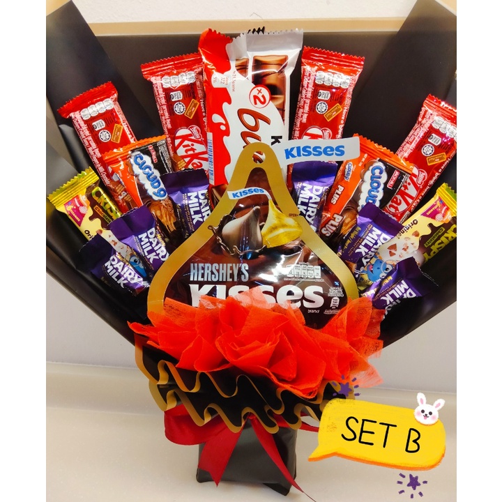 HADIAH COKLAT BUNGA HADIAH HARI JADI BUNGA BESAR FLOWER BIG BOUQUET ...