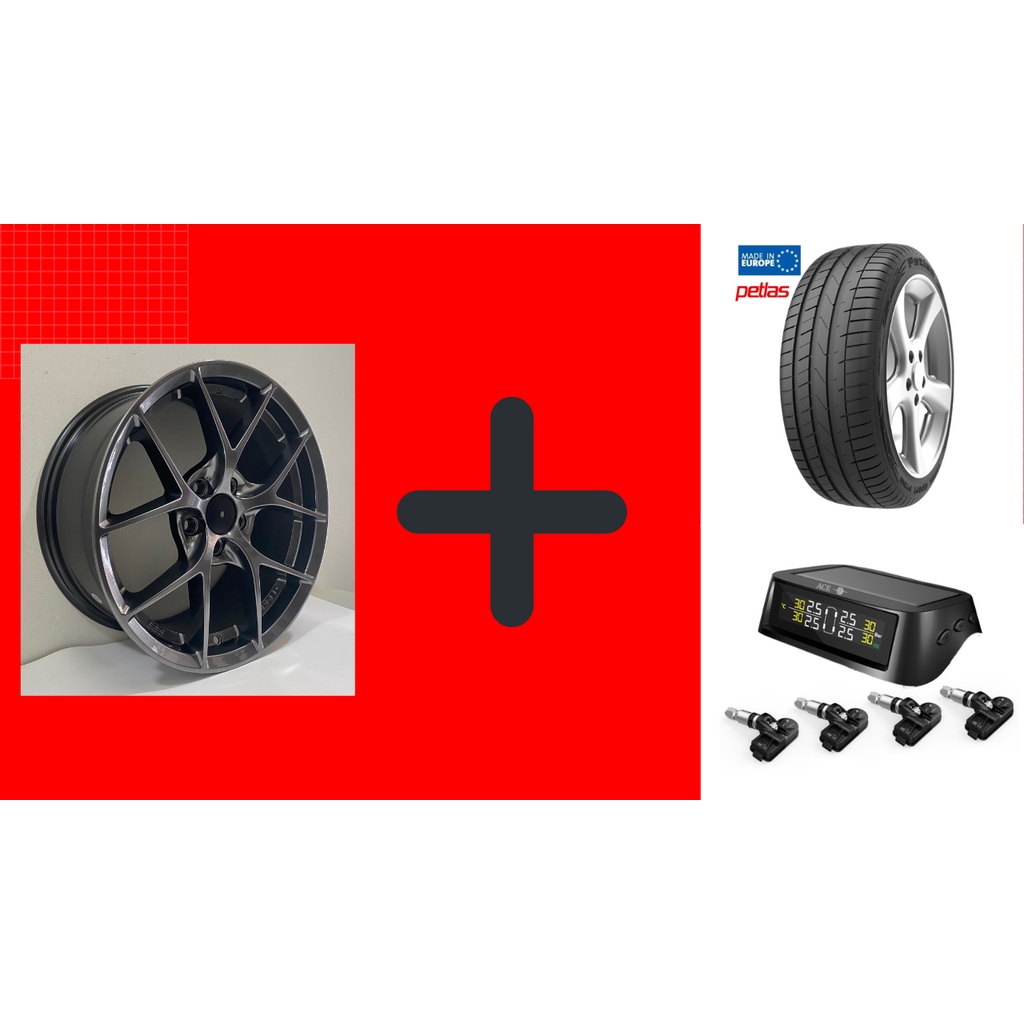 18" Petlas Tyres + ACE Rims Exclusive Bundle Package | Shopee Singapore
