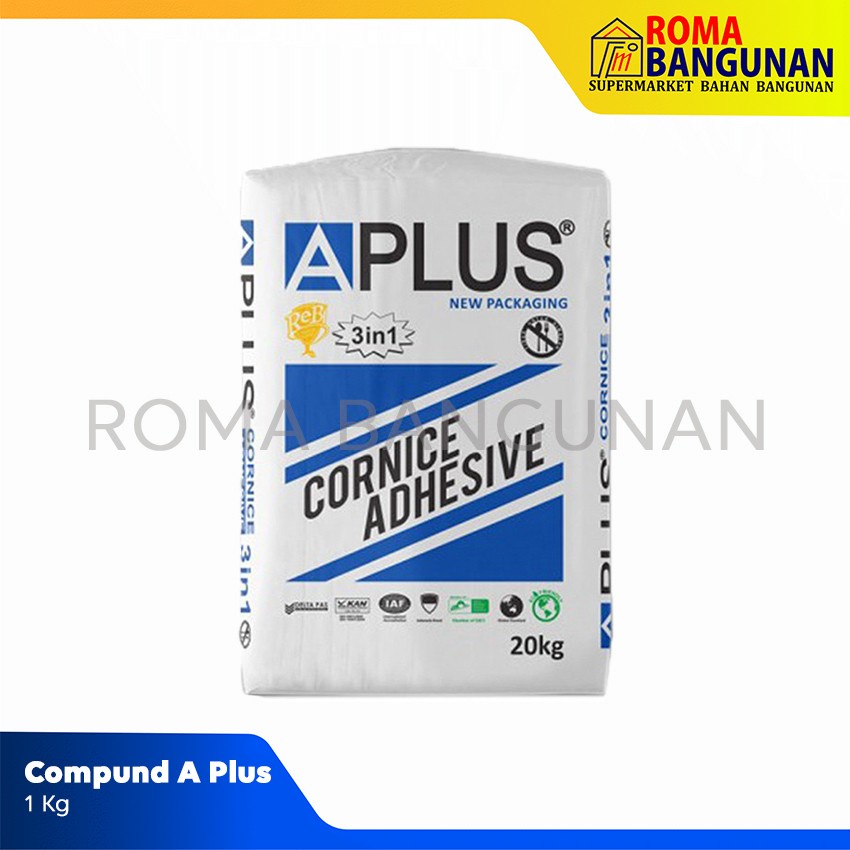 Aplus Compound Cornice Gypsum Compound / Wall Plaster 1kg | Shopee ...
