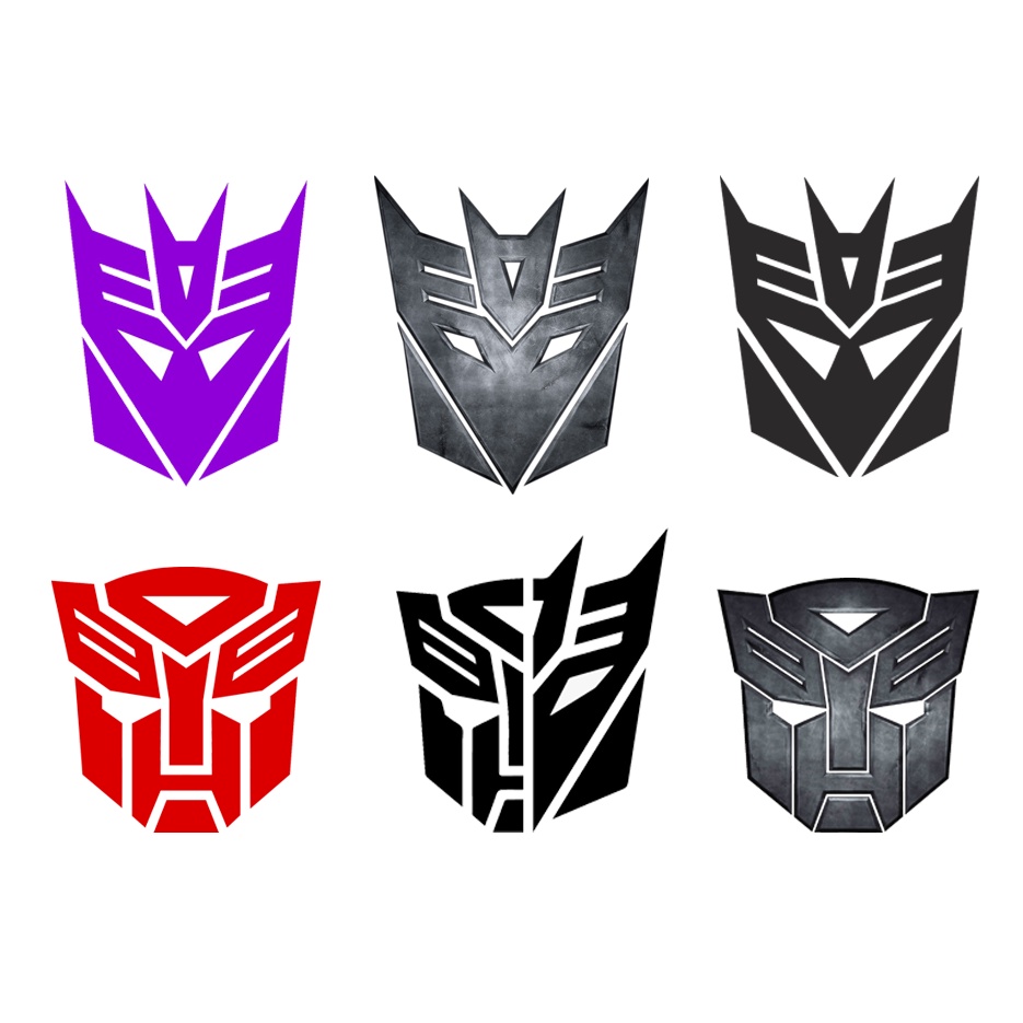 Transformers, Autobot, Decepticon stickers, pvc stickers, laptop ...