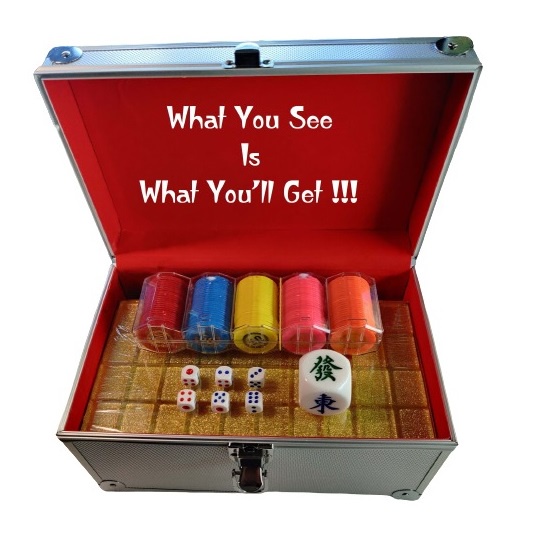 【Premium Quality】Crystal Mahjong Tiles Set / 160 Tiles / Box Storage ...