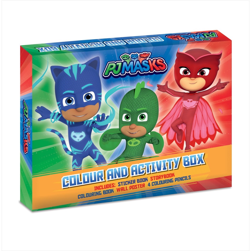 PJ Masks Colour & Activity Boxset (1 Colouring Book, 1 Sticker Book, 1 ...