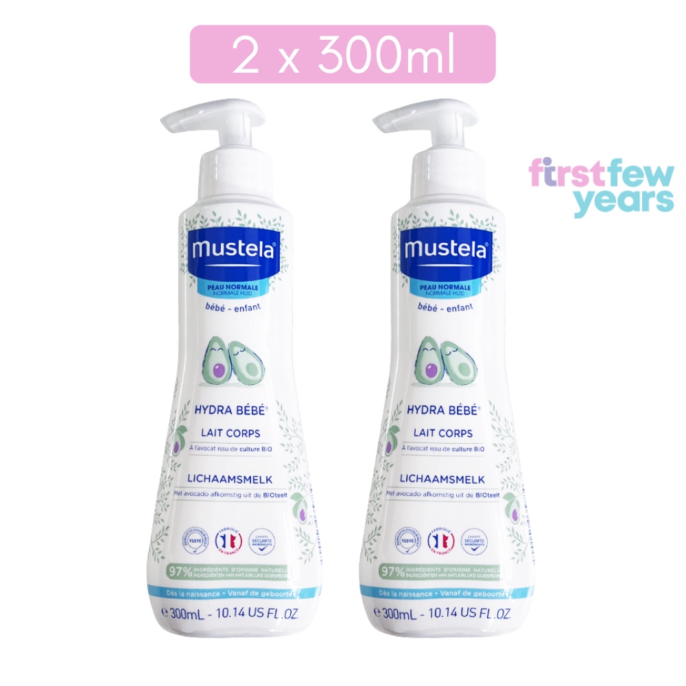 Mustela Hydra Bebe Body Lotion Twin Pack (300ml x 2) [EXP 09/2025] | Shopee Singapore