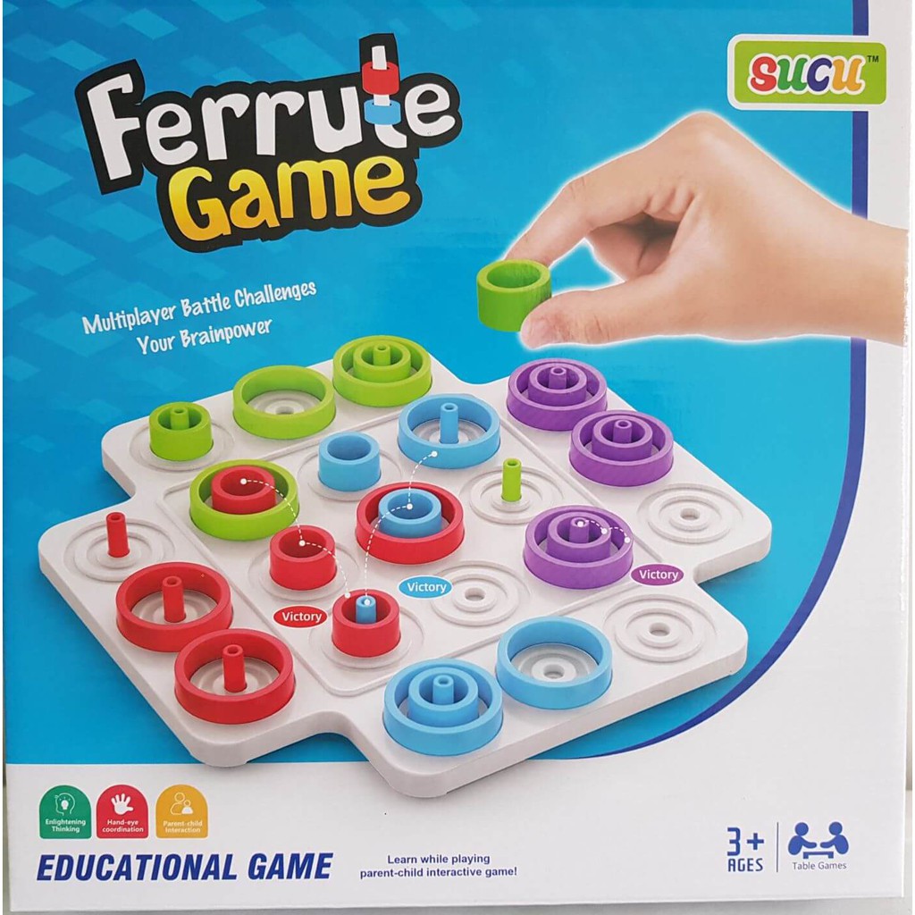 (SG Stock) Ferrule Strategy Puzzle Board Game, Interactive Family Game ...
