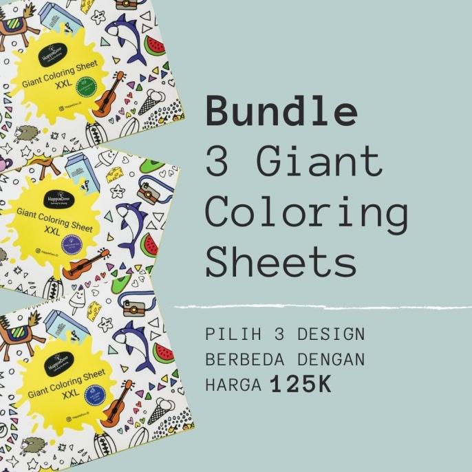 Giant Coloring Sheet Bundle (3 Designs) / Coloring Poster Coloring ...