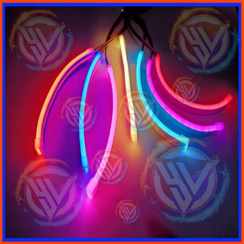 Flexible neon eyebrow lights 15cm 12v Led motorcycle eyebrow lights ...