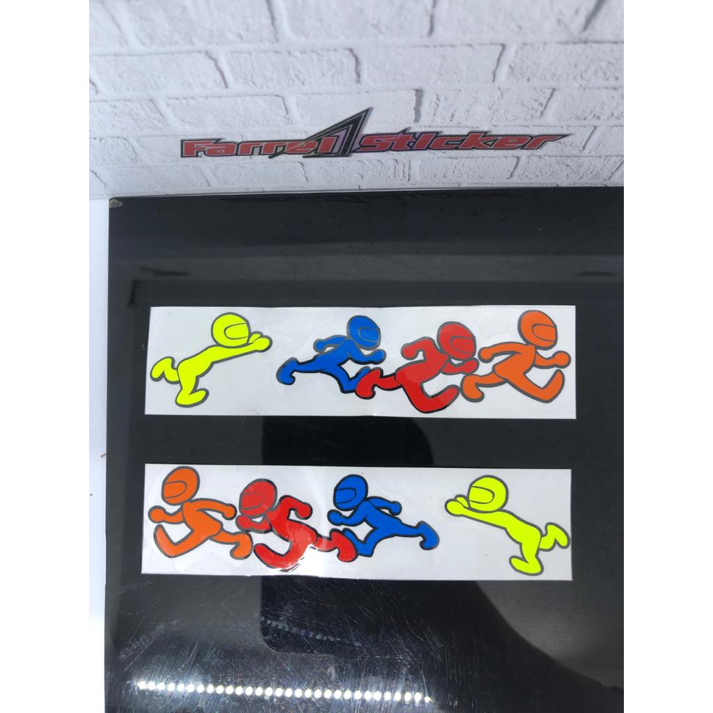 Helmet Sticker Rossi Run Running helmet Sticker | Shopee Singapore
