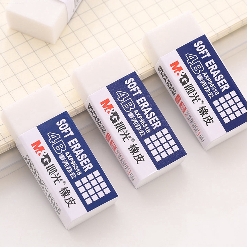 M&G Stationery 4B Without Trace Drawing Child Student Special Eraser ...