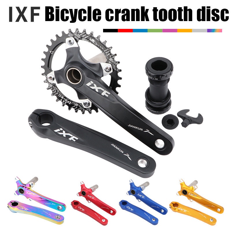 IXF Bike Crankset 104 BCD 170mm Hollow Bike Cranks With Narrow Wide ...