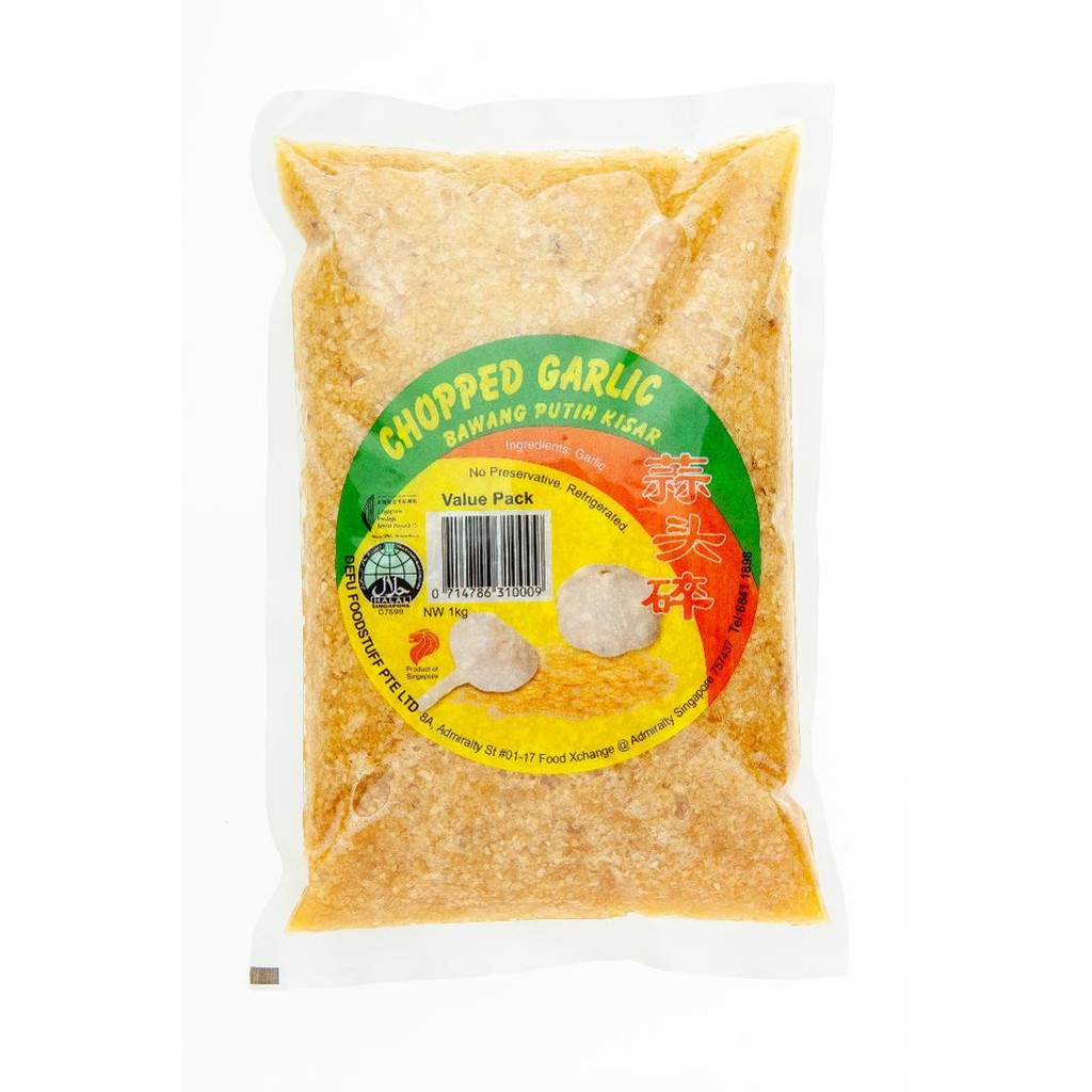 Chopped Garlic 1kg Value Pack Halal-certified | Shopee Singapore