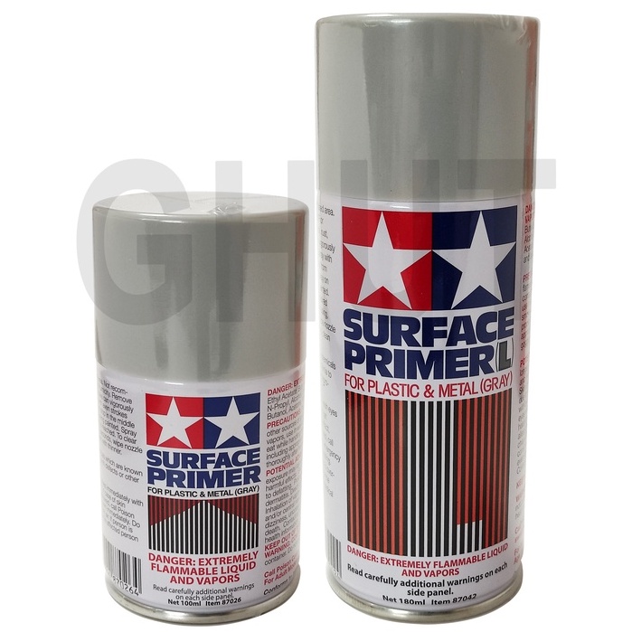 Tamiya Surface Primer for Plastic & Metal (Gray) | Shopee Singapore