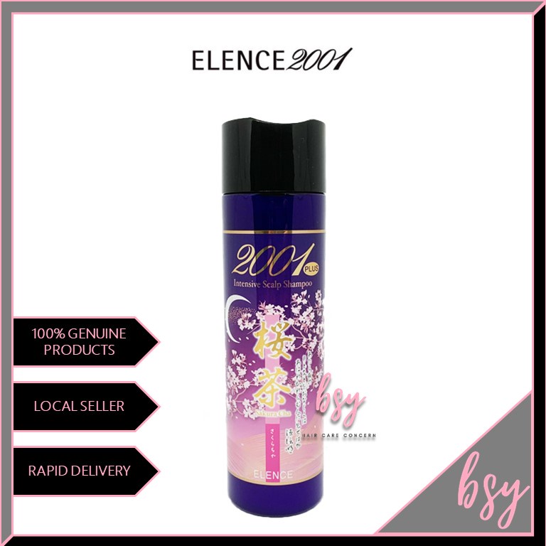ELENCE 2001 PLUS Sakura Cha Scalp Shampoo 320ml | Shopee Singapore