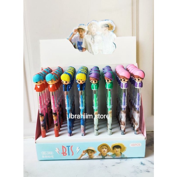 Retail BTS Character Pencil/Cute Character BENSIA Pencil/BLACKPINK ...
