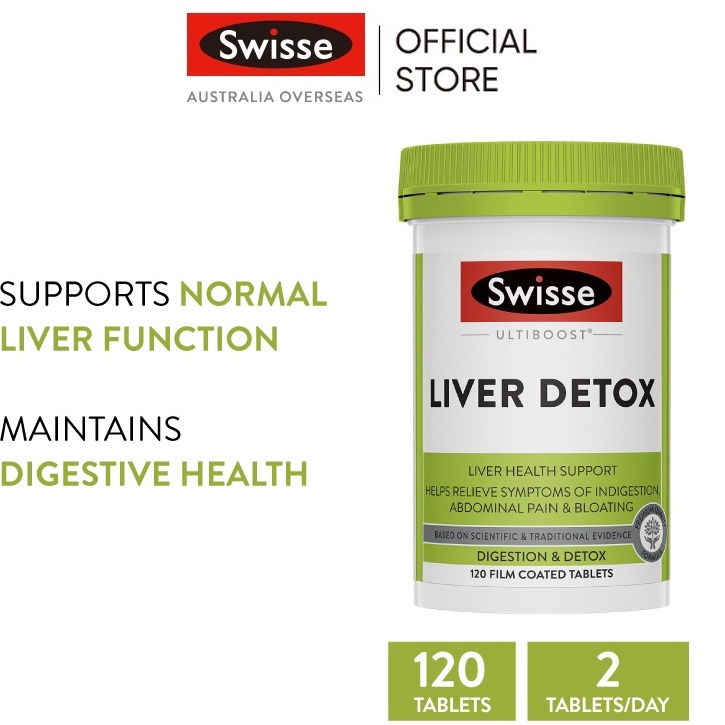 Swisse Ultiboost Liver Detox 120 Film Coated Tablets (EXP:04 2027) | Shopee Singapore