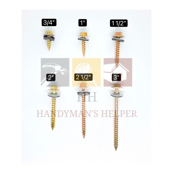 ( WOOD ) SELF DRILLING SCREW WITH WASHER AWNING SCREW SKRU ATAP IKAT ...