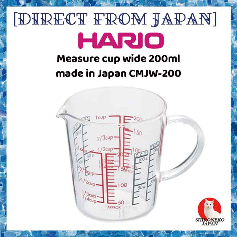 Measuring Cup HARIO CMJW-200 Measuring Cup Wide 200ml Made in Japan ...