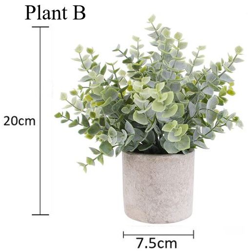 Small Potted Artificial Table Plants, Mini Fake Rosemary Plant Faux ...